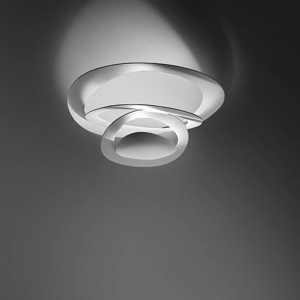 Artemide 1255110A Pirce mini soffitto LED, bílé designové stropní svítidlo, 44W LED 3000K, prům.69cm