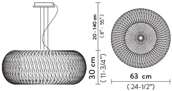 Slamp Závěsné svítidlo KALATOS Barva: Transparentní