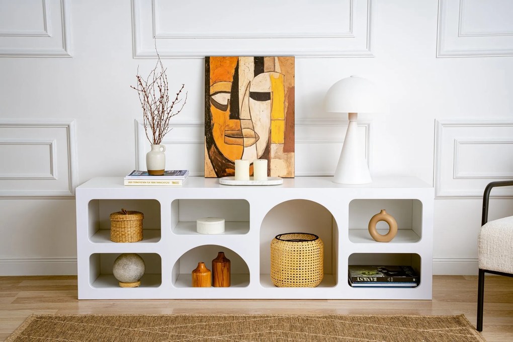 Kalune design Konzolový stolek LORIN bílý