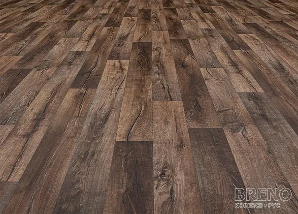 Breno PVC MAXIMA PLUS Hunter Oak S44, šíře 300 cm