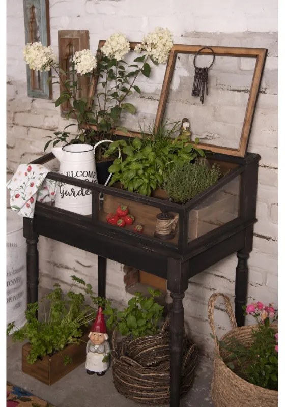 Bílý kuchyňský froté ručník s jahůdkami – 40x66 cm