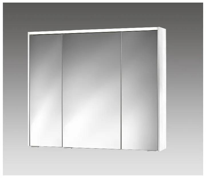 Jokey Plastik JOKEY KHX 90 dřevěný dekor-bílá zrcadlová skříňka MDF 251013120-0111