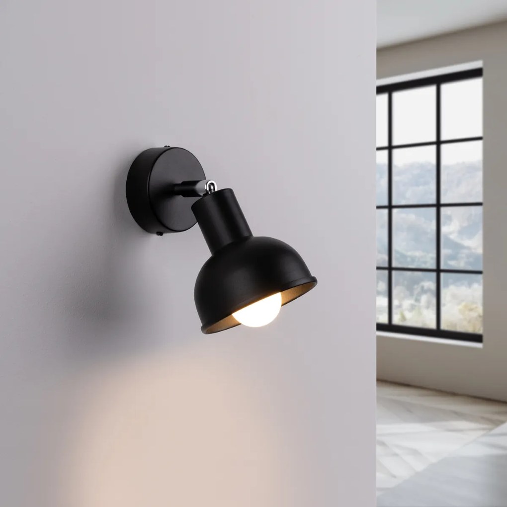 Sollux Lighting Nástěnné svítidlo ELBA černé
