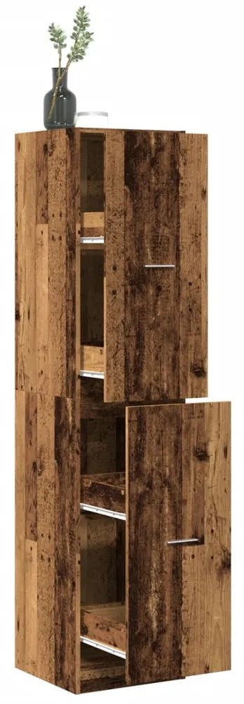 Skříňka na léky old wood 40 x 41 x 174,5 cm kompozitní dřevo 3309652
