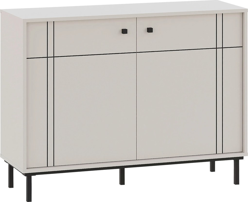 XXXLutz KOMODA, kašmírová, 108/81,8/37 cm Carryhome - Komody na nožičkách - 000017004411