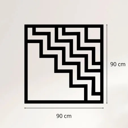 Dřevěná geometrická dekorace čtverec | SENTOP PR0397-A