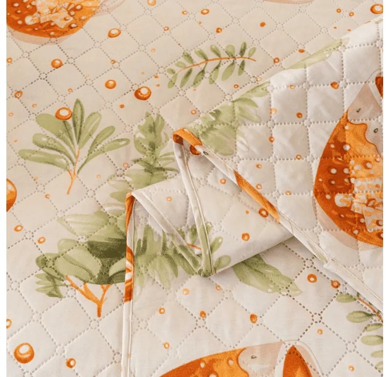 Přehoz na postel WINTER GINGERMAN, bílý Rozměr: 220 x 240 cm