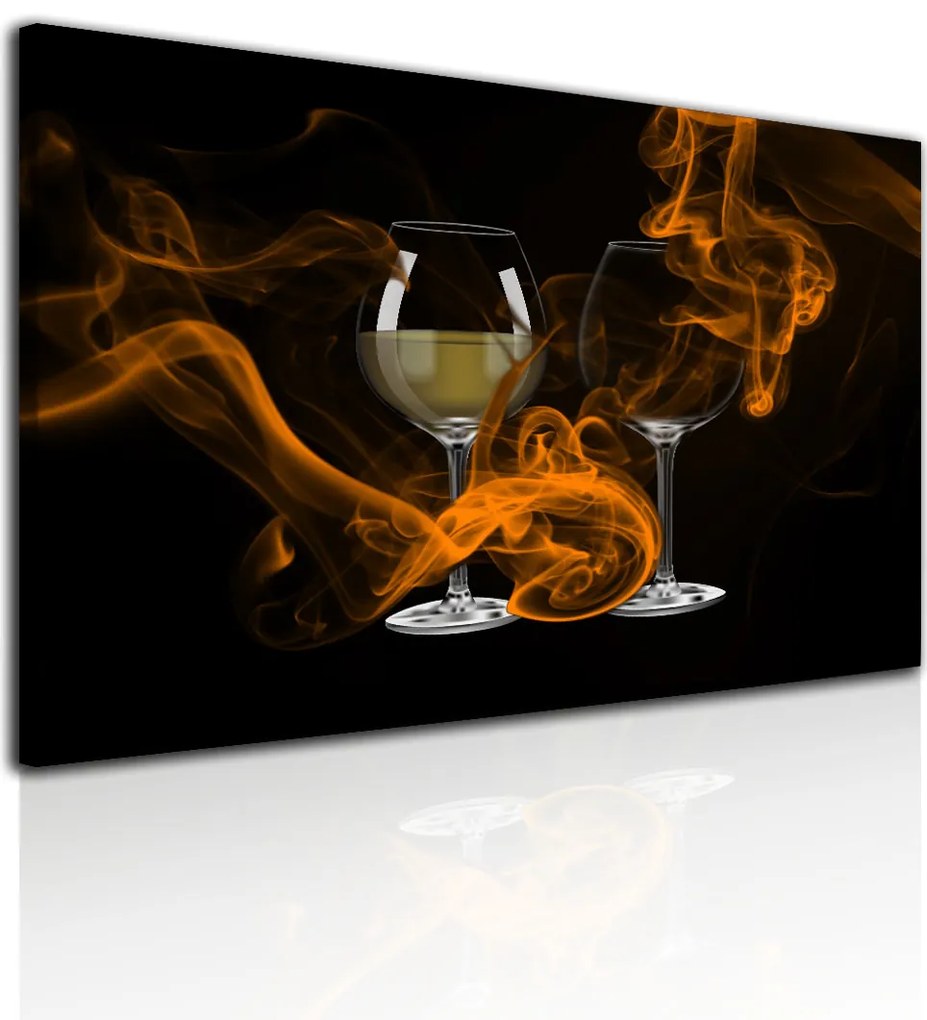 Obraz bílé víno Velikost (šířka x výška): 90x60 cm