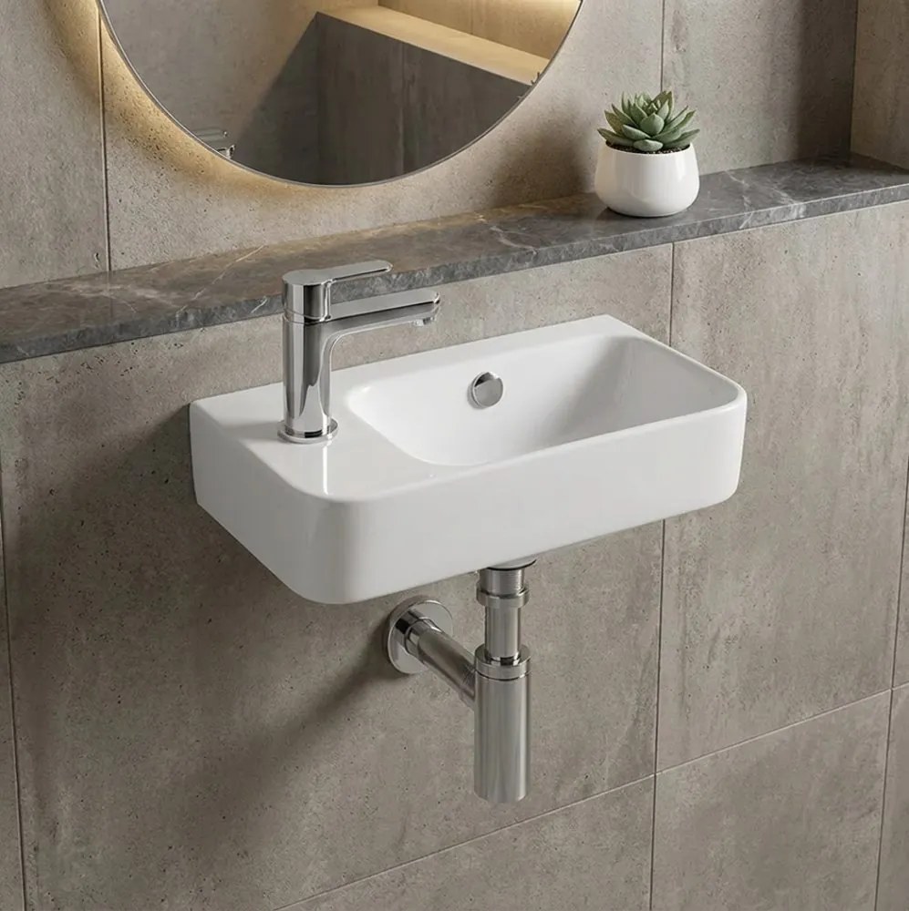 Mereo, Mereo Umyvadlo s otvorem pro baterii 45 cm, MER-VSD30L