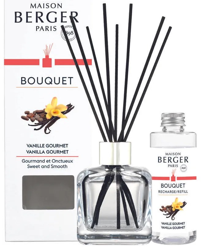Maison Berger Paris Aroma difuzér Cube + náplň Vanilla Gourmet 100 ml 7753