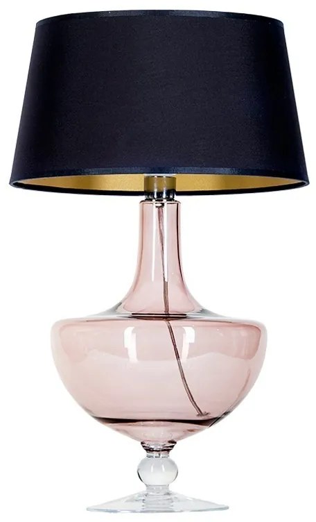 4concepts Designová stolní lampa OXFORD TRANSPARENT COPPER Barva: Černo-zlatá
