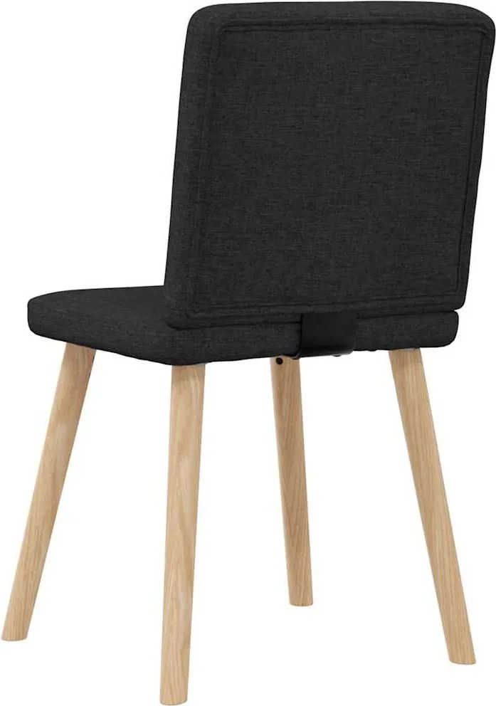 Jídelní židle 4 ks černé textil 3315299