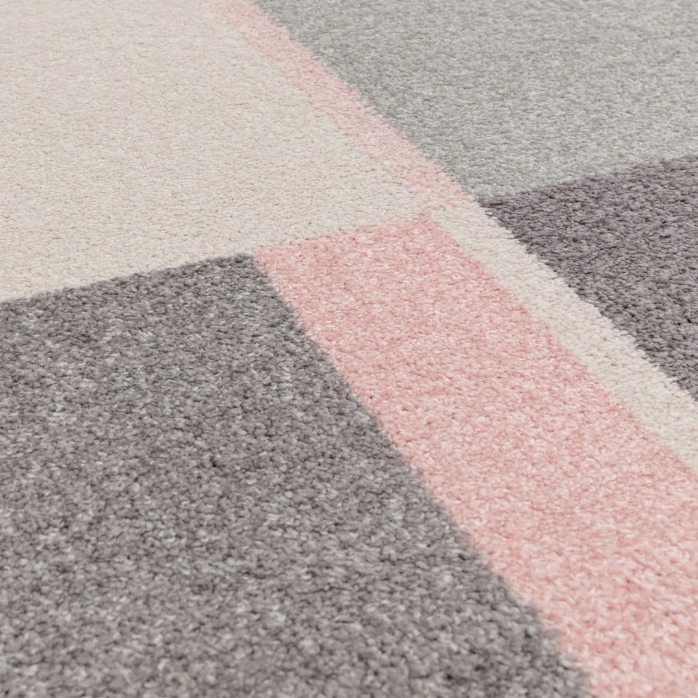Tribeca Design Kusový koberec Jars Pink Circle Rozměry: 120x170 cm