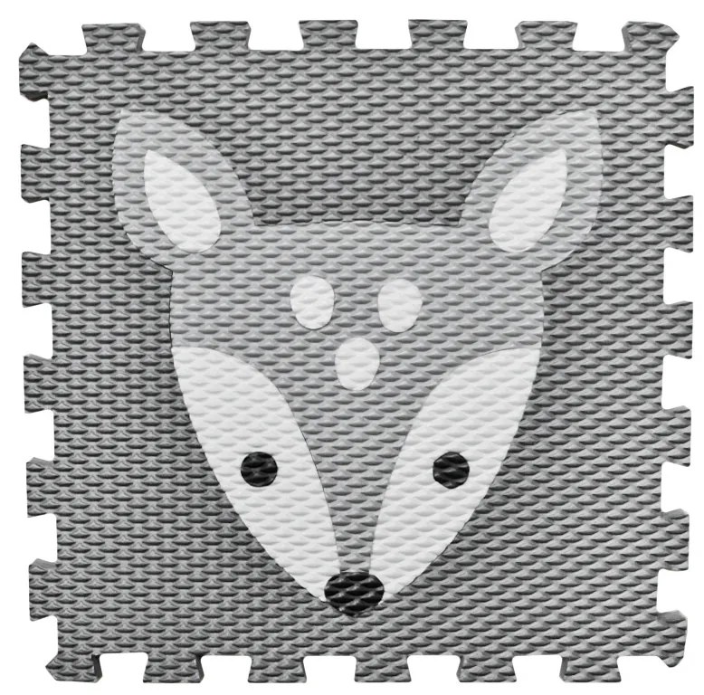 Vylen Pěnové podlahové puzzle Minideckfloor Koloušek Světle šedý s šedým kolouškem 340 x 340 mm