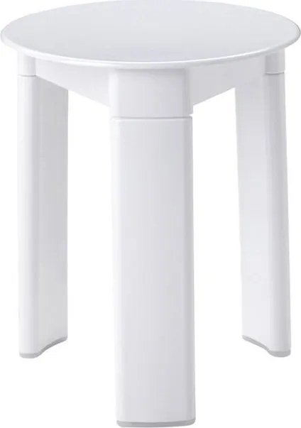 Gedy TRIO koupelnová stolička, průměr 33x40cm, bílá 2072