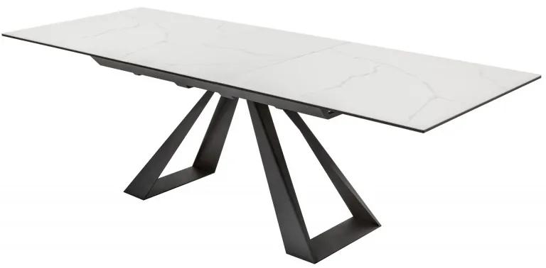 Noble Home Bílý rozkládací jídelní stůl Concord 180-230 cm
