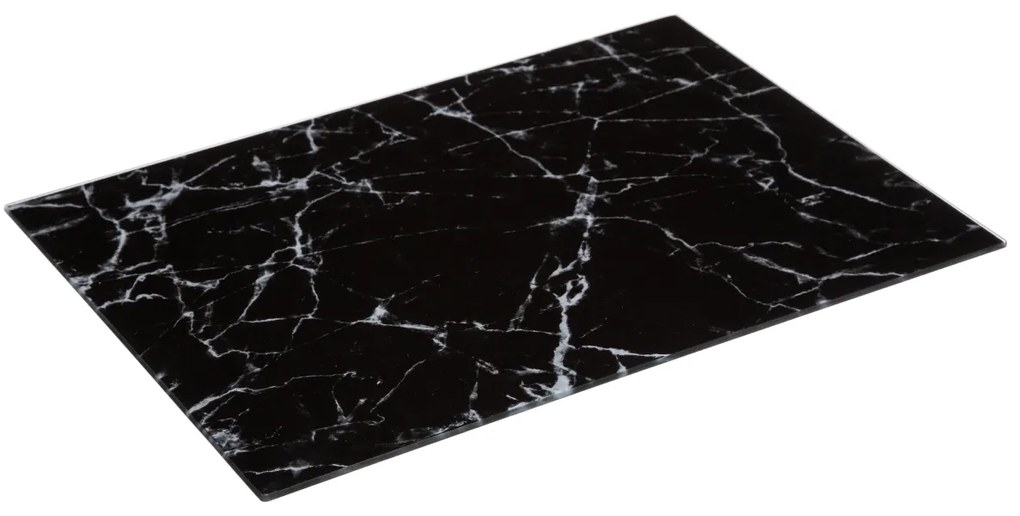Krájecí prkénko Glass Marble, černá, 40x30 cm