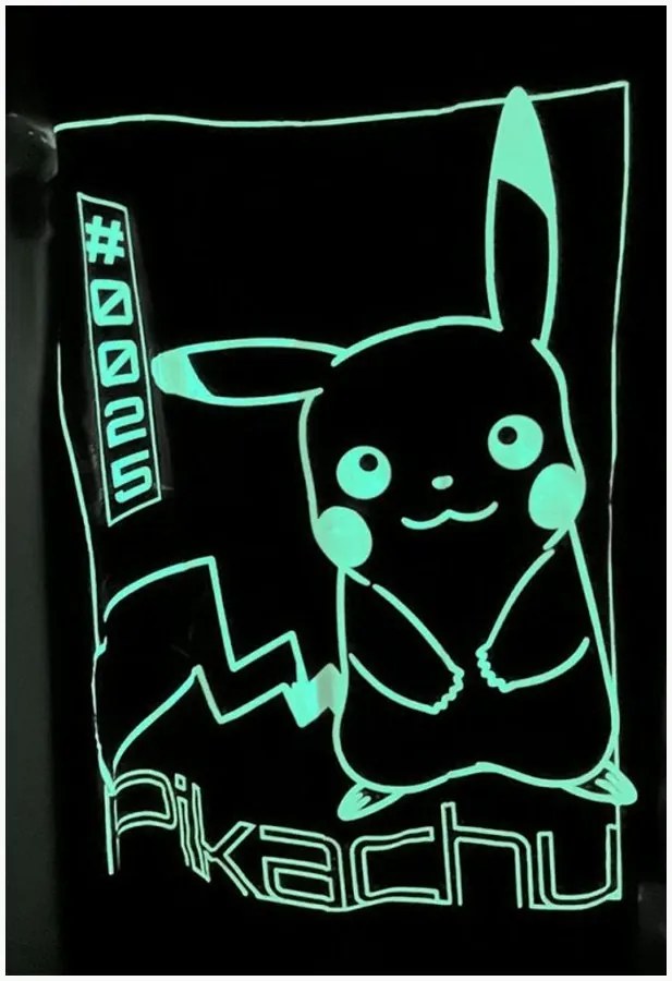 Bavlněné ložní povlečení Pokémon Pikachu - se svítícím efektem - 100% bavlna - 70 x 90 cm + 140 x 200 cm