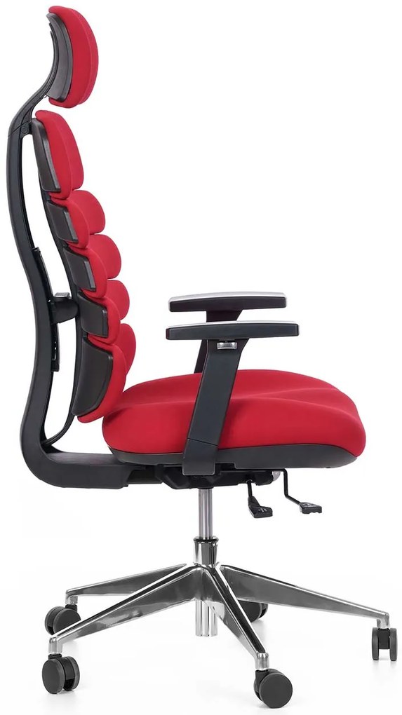 MERCURY Ergonomická kancelářská židle WORKEASE - červená látka