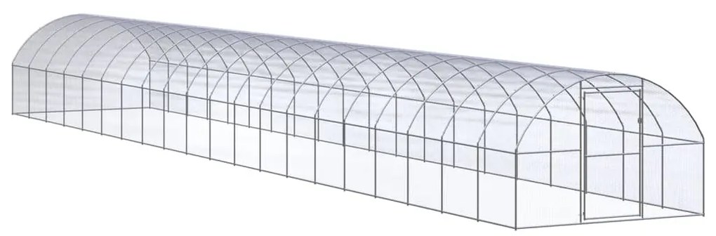 Venkovní klec pro kuřata 3 x 20 x 2 m pozinkovaná ocel 3095470