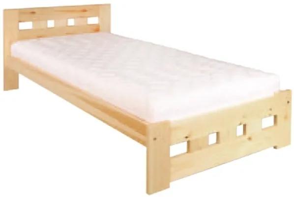 Dřevěná postel 80x200 LK145 (Barva dřeva: Gray)