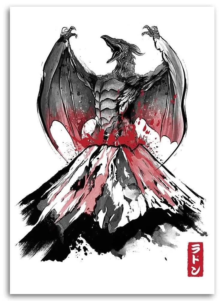 Gario Obraz na plátně Godzilla, monstrum - Dr.Monekers Rozměry: 40 x 60 cm