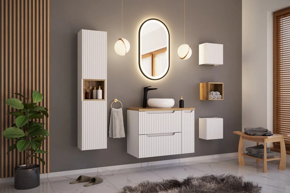 Umyvadlová skříňka Capri 820 2S dub kraft zlatý