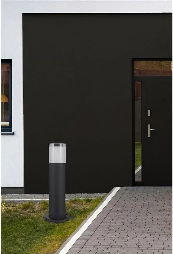 NV 9905022 Venkovní sloupkové svítidlo NOTEN černý hliník čirý a bílý akryl LED 8W 3000K 220-240V IP65 120st. IP65 - NOVA LUCE