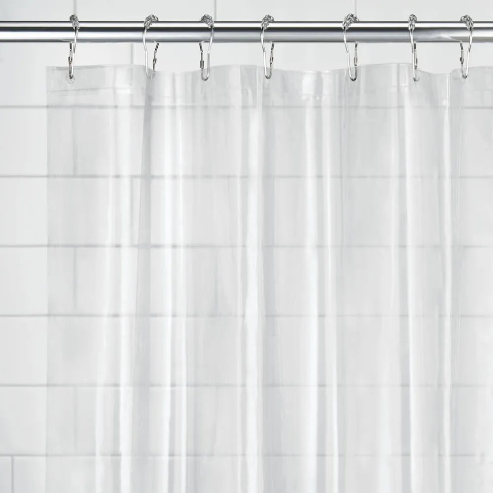 Průhledný sprchový závěs iDesign PEVA, 200 x 180 cm