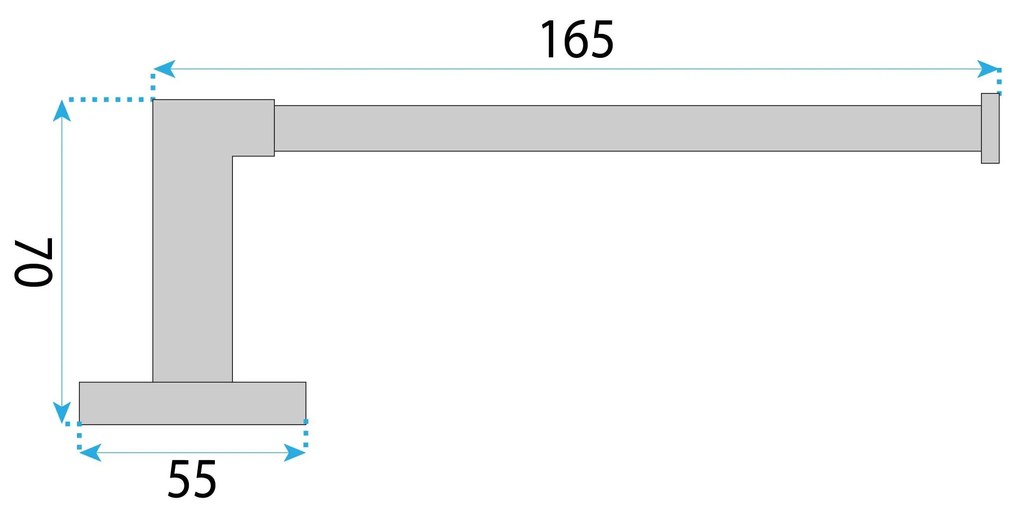 Rea Nico, držák na toaletní papír, zlatá lesklá, REA-88060