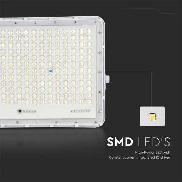 LED Venkovní solární reflektor LED/30W/3,2V 4000K bílá + DO