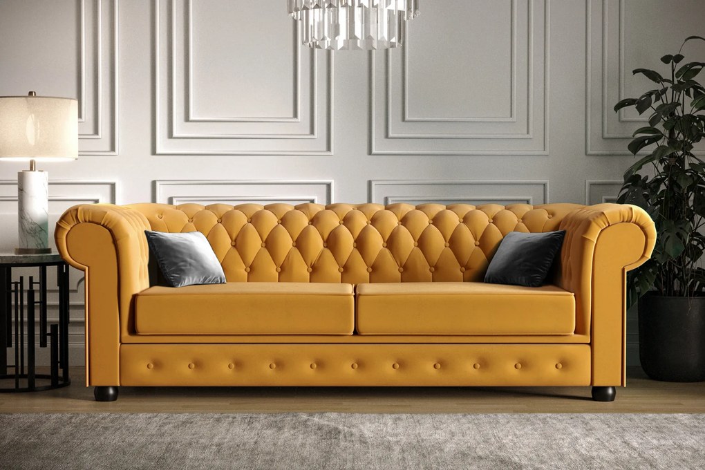 GRAND Pohovka LUXURY, dvojsedák Barva: VEVLET 17, Rozkládání do lůžka: Ano
