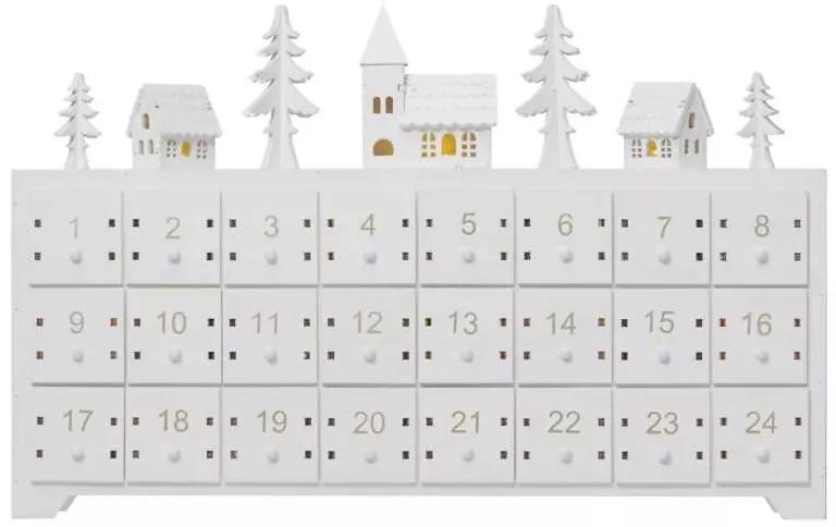 EMOS LED dřevěný adventní kalendář DCWW15