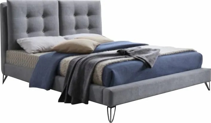 Moderní postel, šedá, 180x200, KOLIA