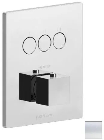 Paffoni Compact Box - Termostatická baterie pod omítku, pro 3 spotřebiče, matná bílá CPT519BO