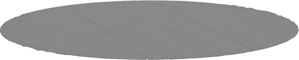 vidaXL Podložka pod bazén světle šedá Ø396 cm polyesterová geotextilie