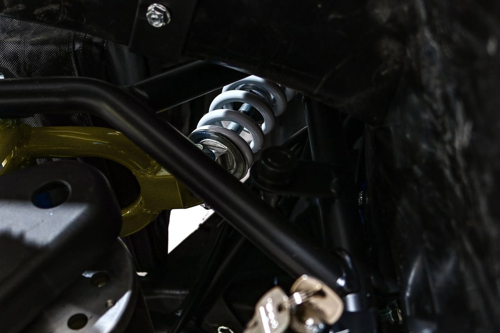 Ramiz Čtyřkolka na baterie E-STAR žlutá 35 km/h + motor 1000W + nafukovací kola + nastavení sedadla