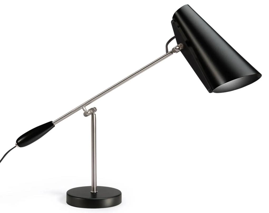 Northern Birdy - stolní lampa v černé a ocel