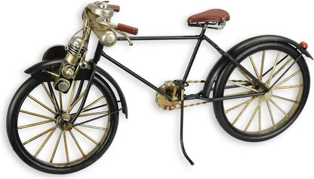 Plechový model retro kolo - černé