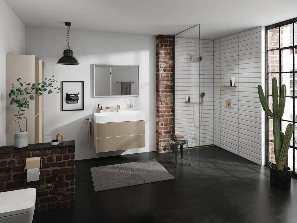 Hansgrohe Rainfinity, polička 500, kartáčovaný bronz, HAN-26844140