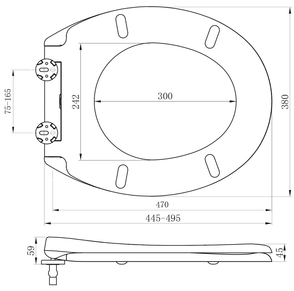 GSI, CLASSIC WC sedátko, Soft Close, bílá/chrom, MSC87CN11
