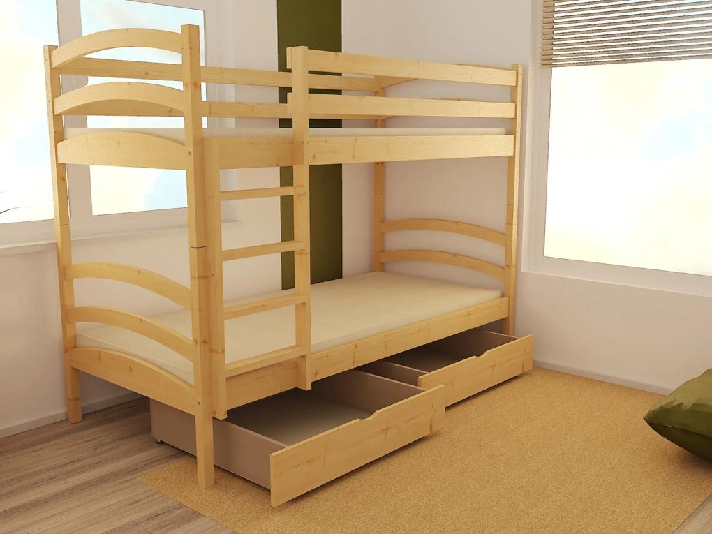 Patrová postel PP 016 80 x 200 cm - přírodní