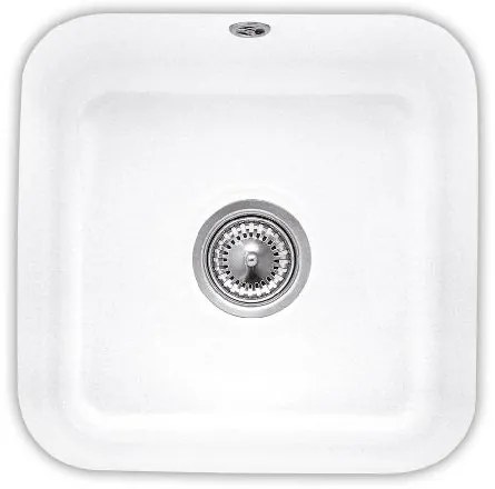 Villeroy & Boch Dřezy - Keramický dřez 445x445 mm s odtokem, CeramicPlus, alpská bílá 670301R1