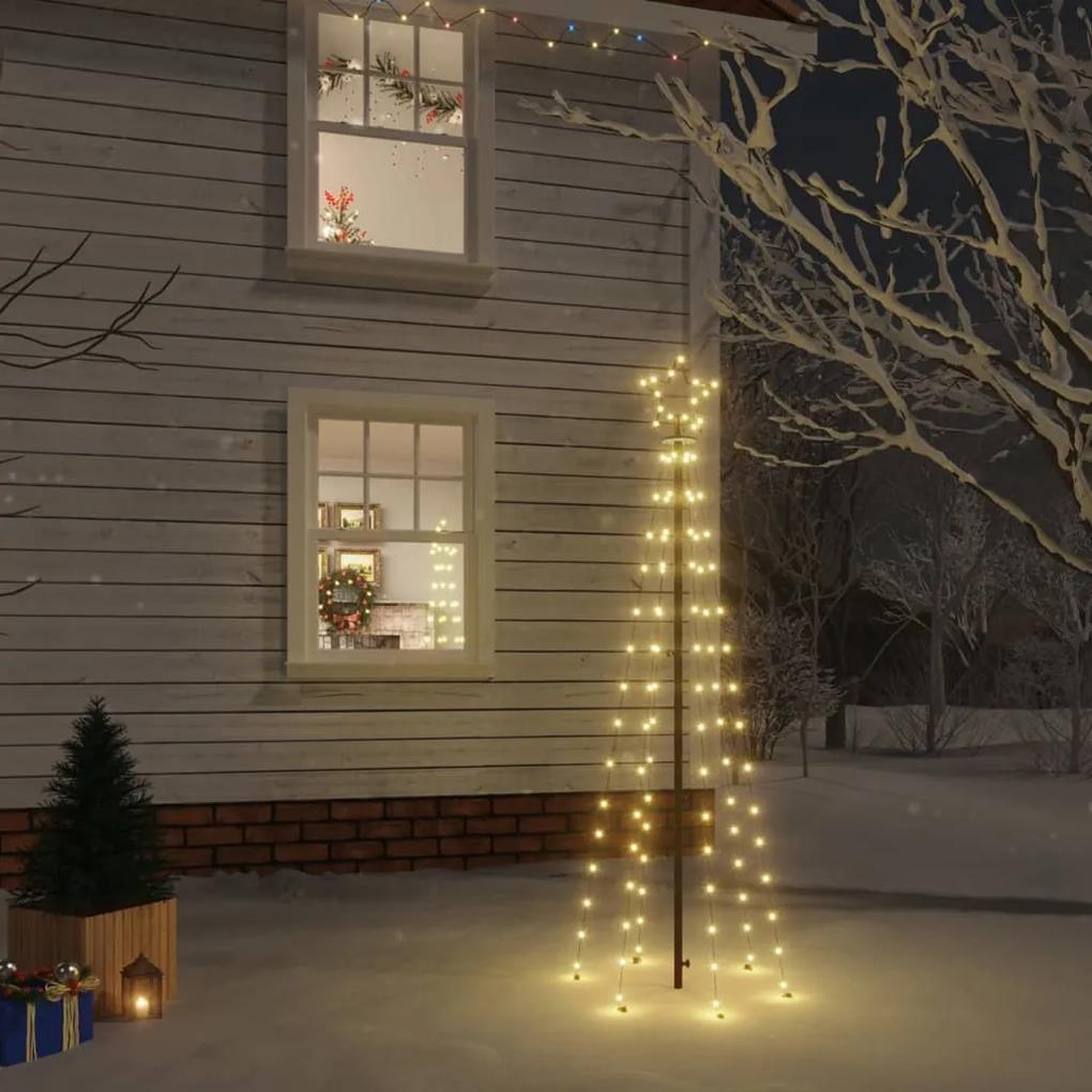 Vánoční strom s hrotem 108 teple bílých LED diod 180 cm