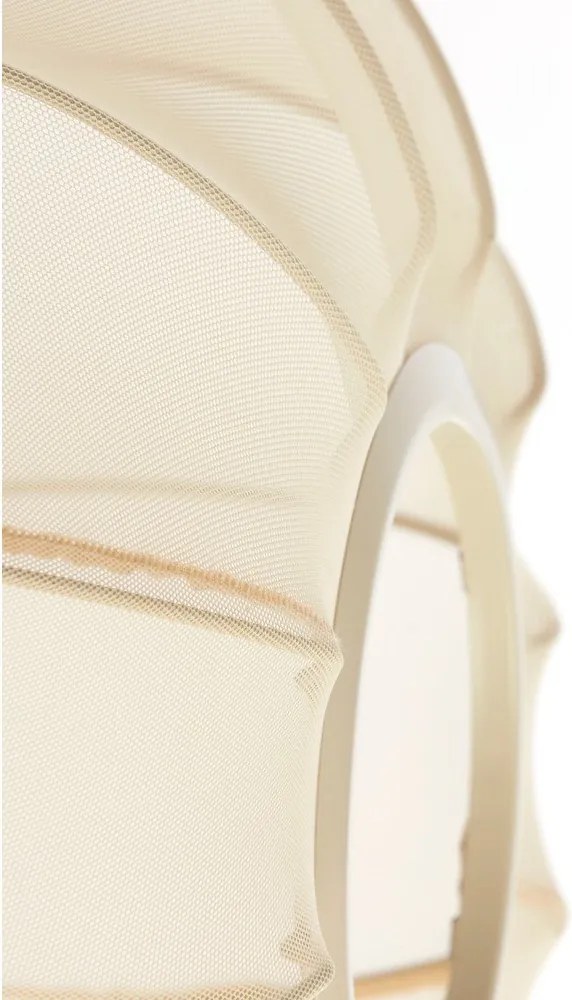 Krémové stropní svítidlo s textilním stínidlem ø 40 cm Plumalia – Light & Living