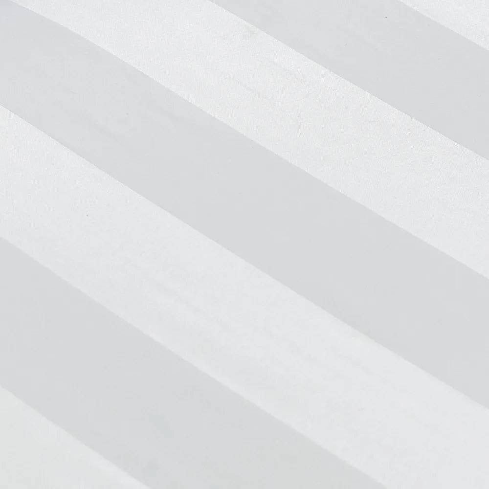 Bílé napínací saténové prostěradlo 90x190 cm So Soft Satin Stripe – Catherine Lansfield