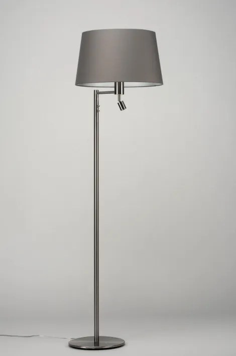 Stojací designová šedá lampa La Scale Grey Nuo