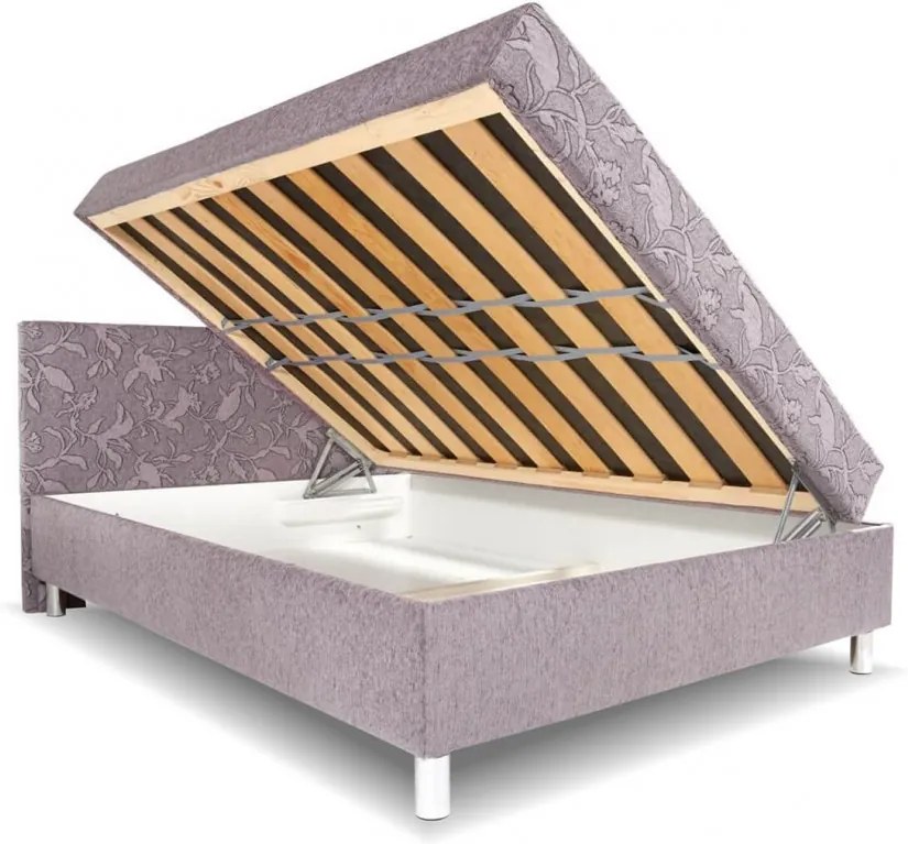 Čalouněná postel Zuzana, s čelem a úložným prostorem, 110x200 PROKOND