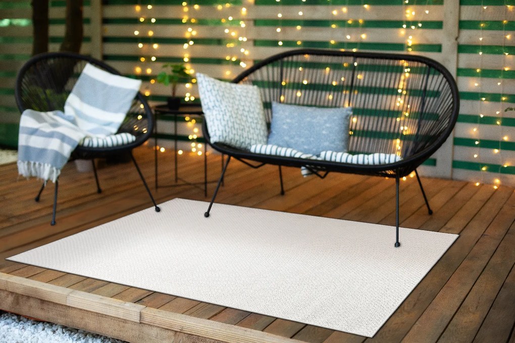 Dywany Łuszczów Kusový koberec Timo 6272 White – na ven i na doma - 160x220 cm