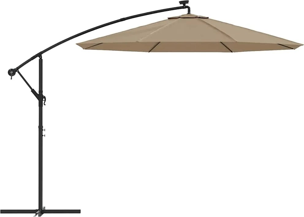 Náhradní potah na slunečník Taupe 300 cm 313806